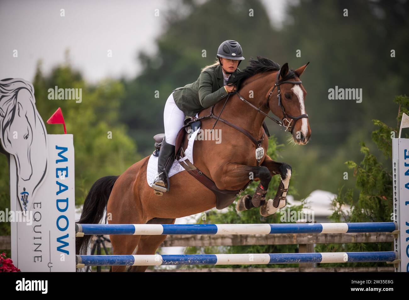 Jaydan Stettner of Canada competes at the 2023 Canadian Premier Horse ...
