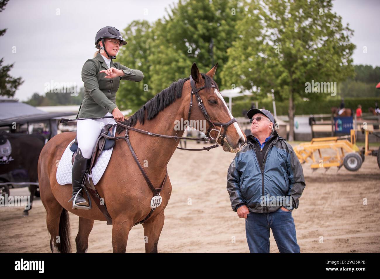 Jaydan Stettner of Canada competes at the 2023 Canadian Premier Horse ...