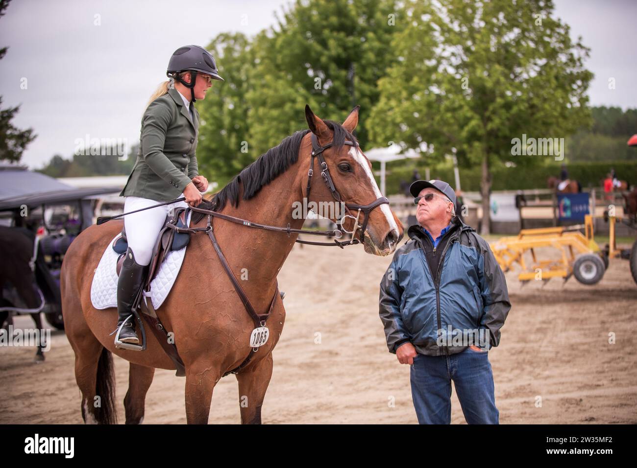 Jaydan Stettner of Canada competes at the 2023 Canadian Premier Horse ...