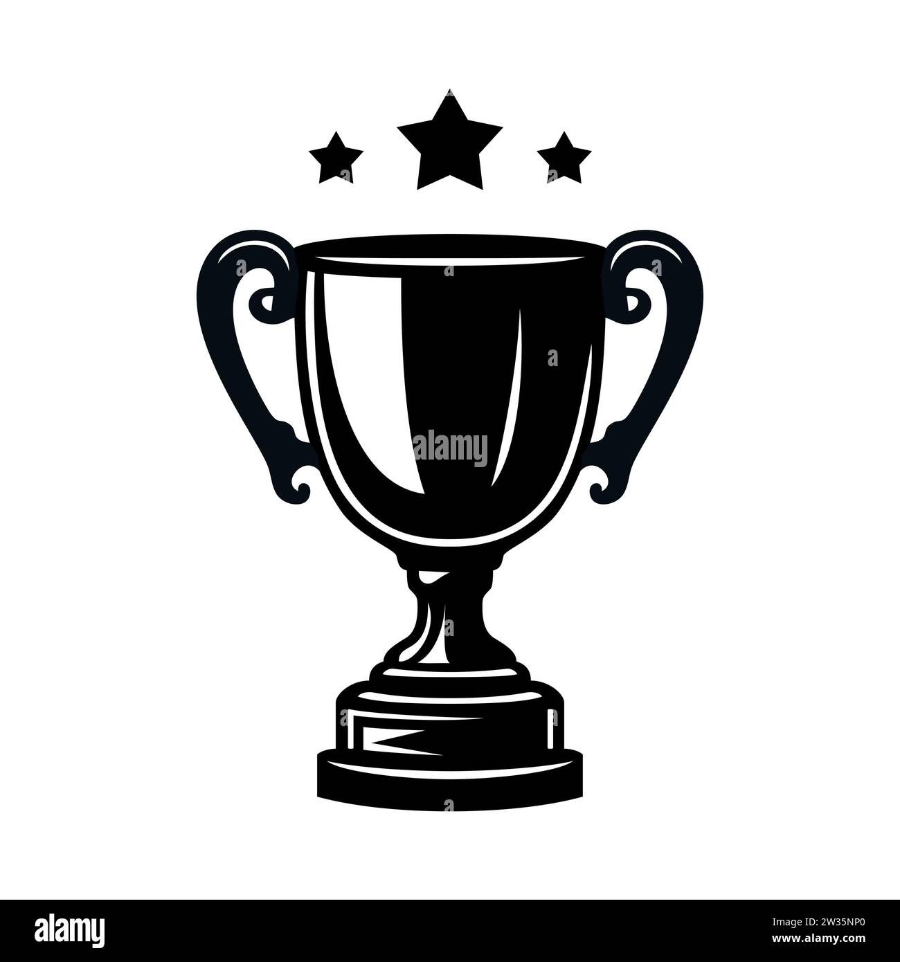 Winner cup icon. Champion trophy symbol, sport award sign. Winner prize ...