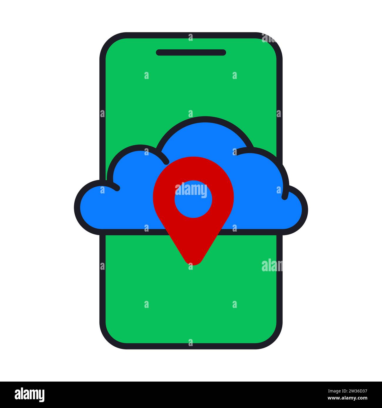 Weather Forecast Map Stock Vector Images Alamy