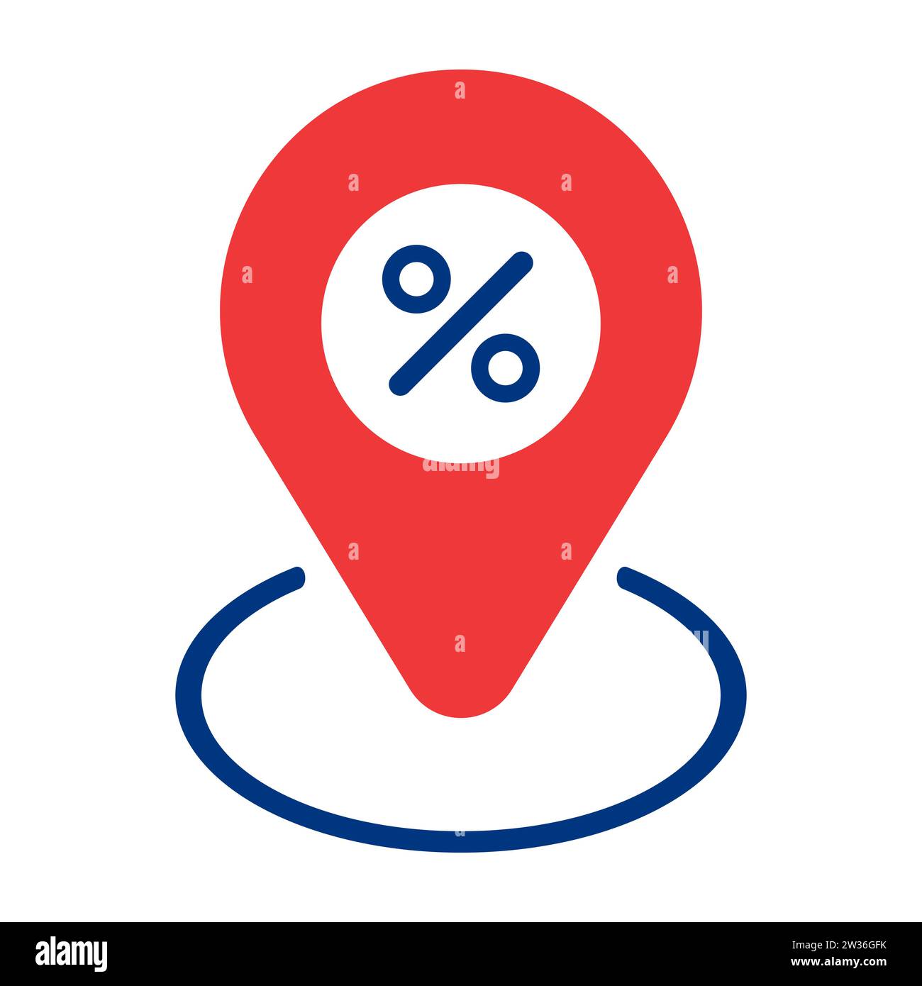 Gps Label With Percentage Illustration Credit Charges Rate Geolocation Coordinates
