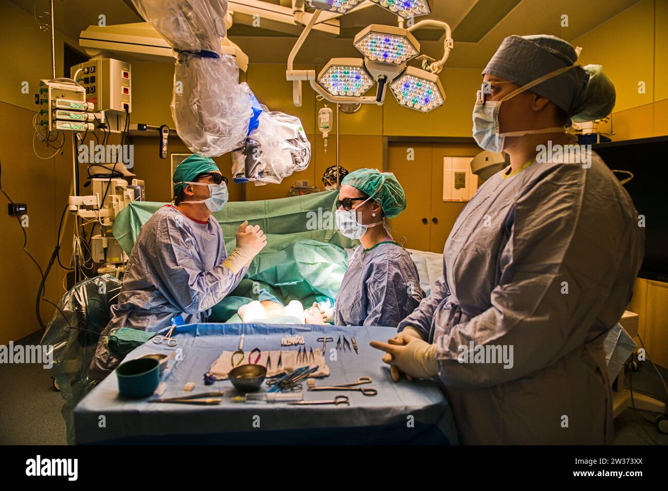 Brno, Czech Republic. 21st Dec, 2023. Lymphatic swelling surgery, a ...