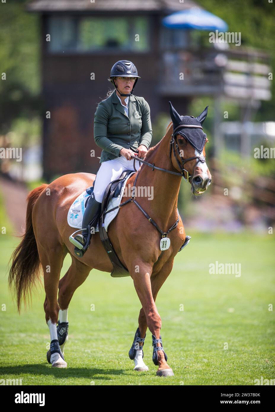 Jaydan Stettner of Canada competes at the 2023 Canadian Premier Horse ...