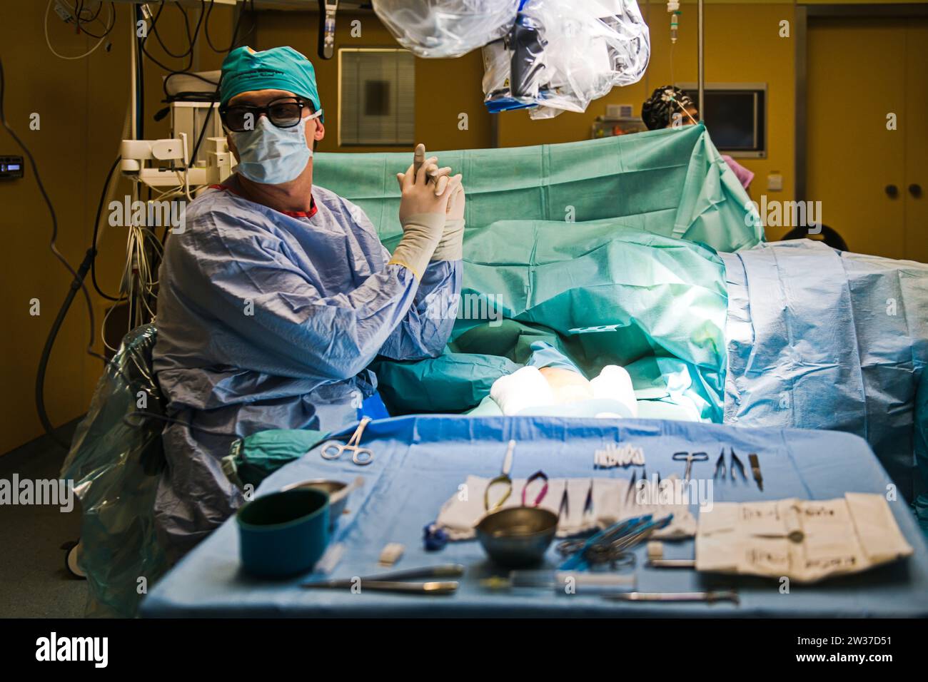 Brno, Czech Republic. 21st Dec, 2023. Lymphatic swelling surgery, a ...