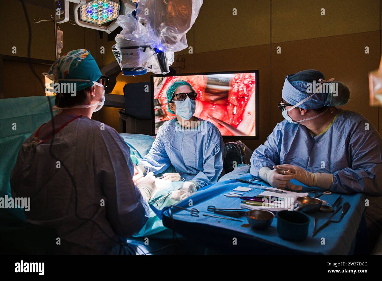 Brno, Czech Republic. 21st Dec, 2023. Lymphatic swelling surgery, a ...