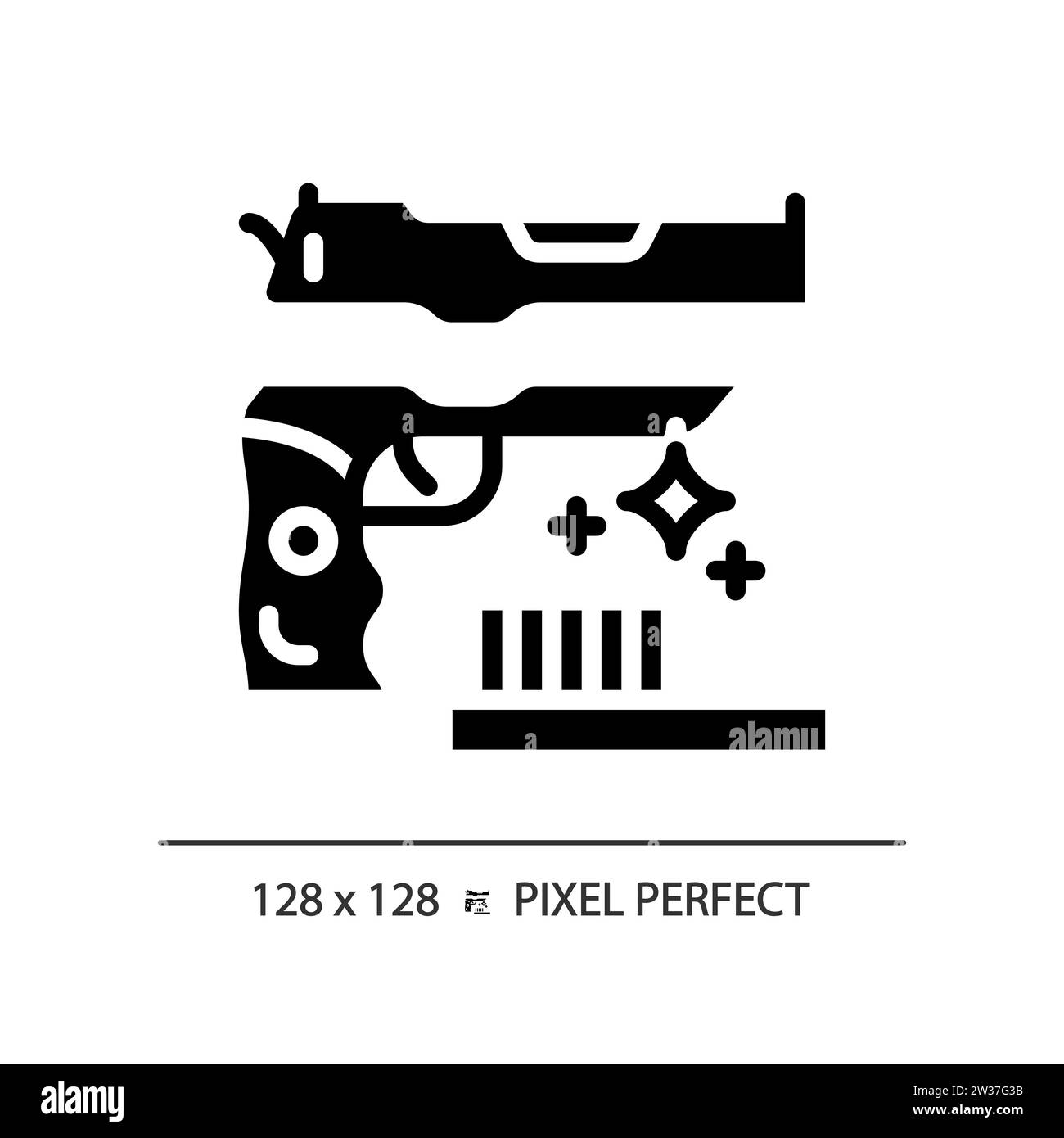 2D pixel perfect simple glyph style gun cleaning icon Stock Vector ... 2D pixel perfect simple glyph style gun cleaning icon Stock Vector ...