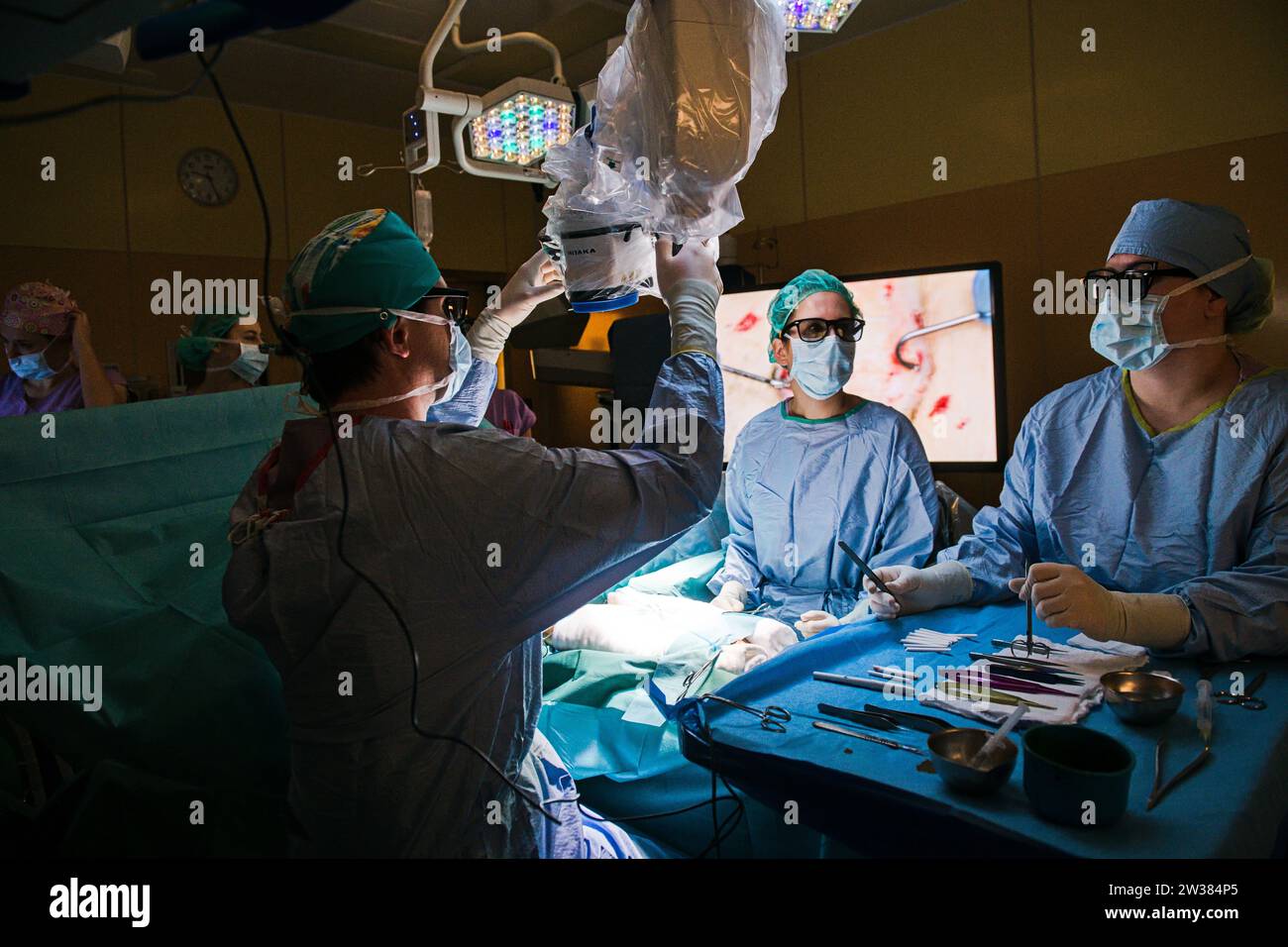 Brno, Czech Republic. 21st Dec, 2023. Lymphatic swelling surgery, a ...