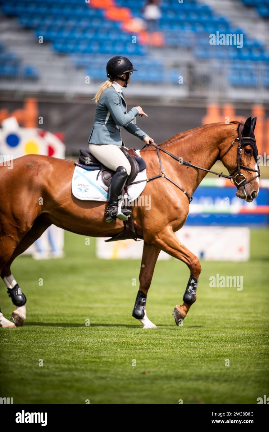 Jaydan Stettner of Canada competes at the 2023 Canadian Premier Horse ...