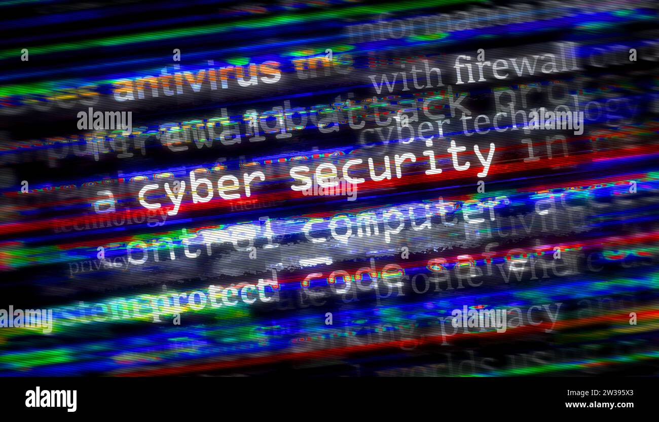 Cyber security firewall antivirus system protect privacy. Headline news ...