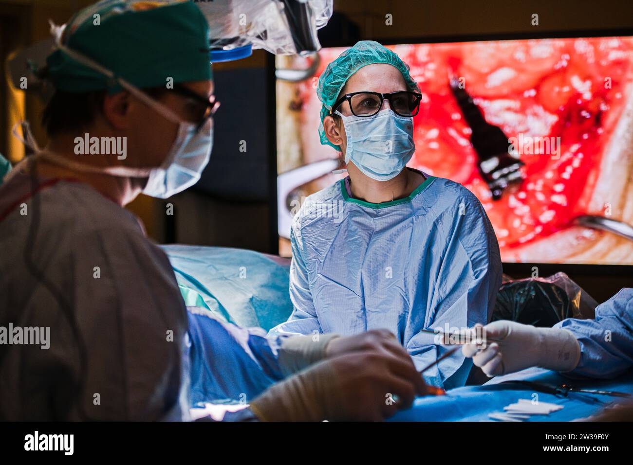 Brno, Czech Republic. 21st Dec, 2023. Lymphatic swelling surgery, a ...