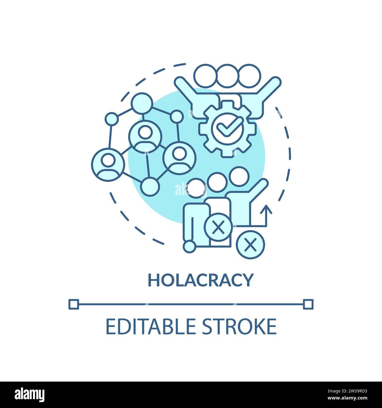 Thin line simple blue holacracy icon concept Stock Vector Image & Art ... Thin line simple blue holacracy icon concept Stock Vector Image & Art ...