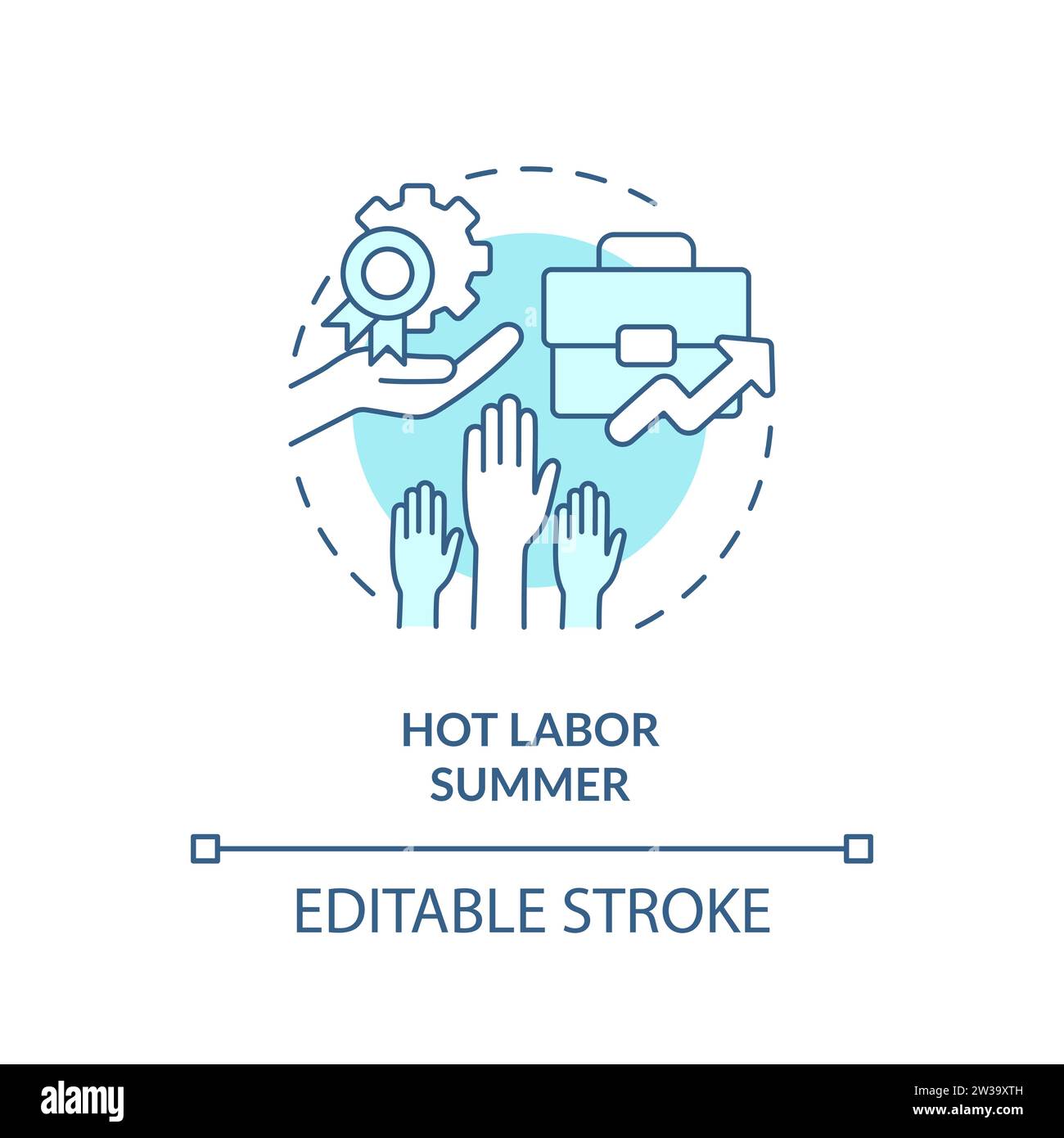 Hot summer work Stock Vector Images - Alamy