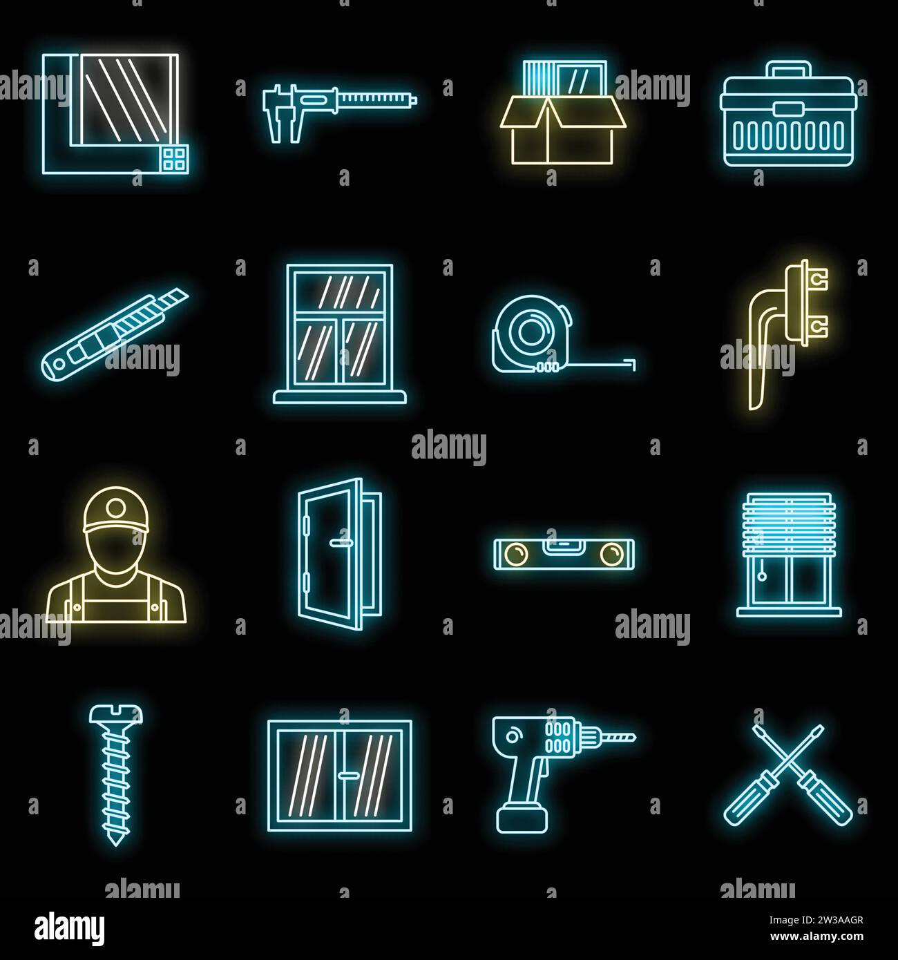 Broken window frame on Stock Vector Images - Alamy