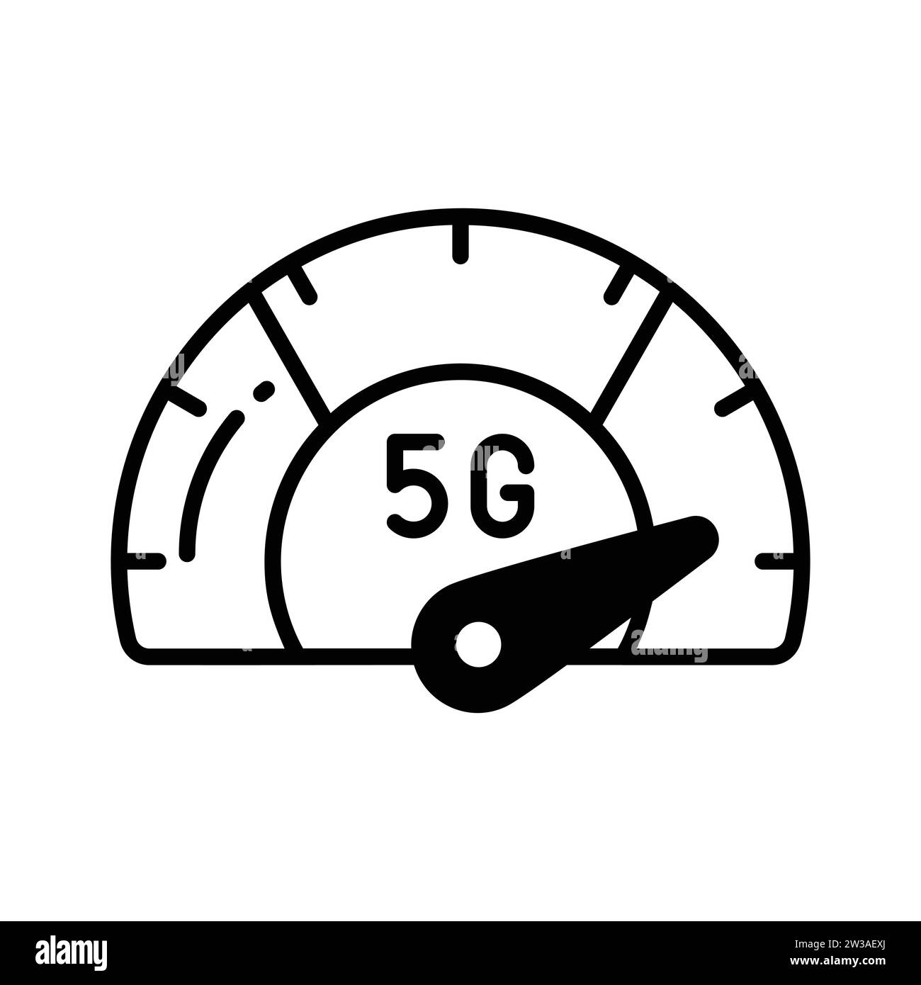 Check this carefully crafted 5G speed icon in trendy style, premium ...