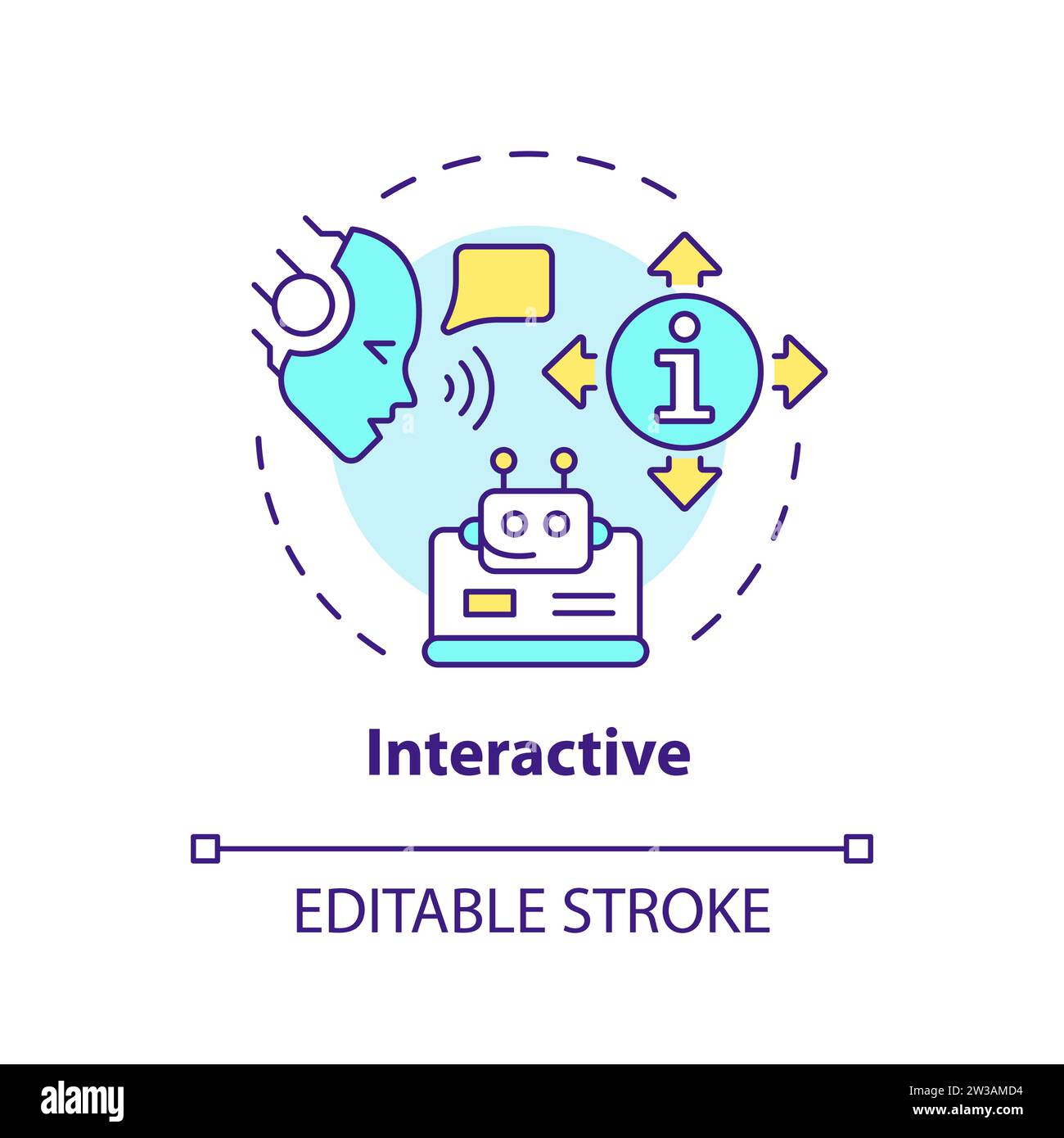 Interactive thinking Stock Vector Images - Alamy