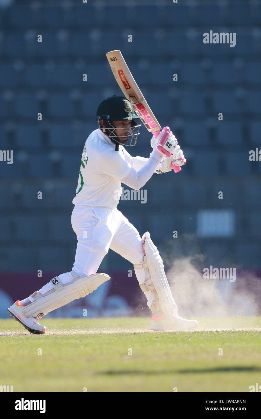 Bangladeshi batter Mushfiqur Rahim bats during Bangladesh-New Zealand ...