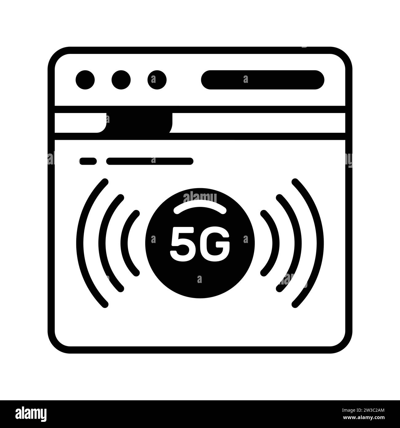5G network browser vector design in modern style, icon of 5g technology ...