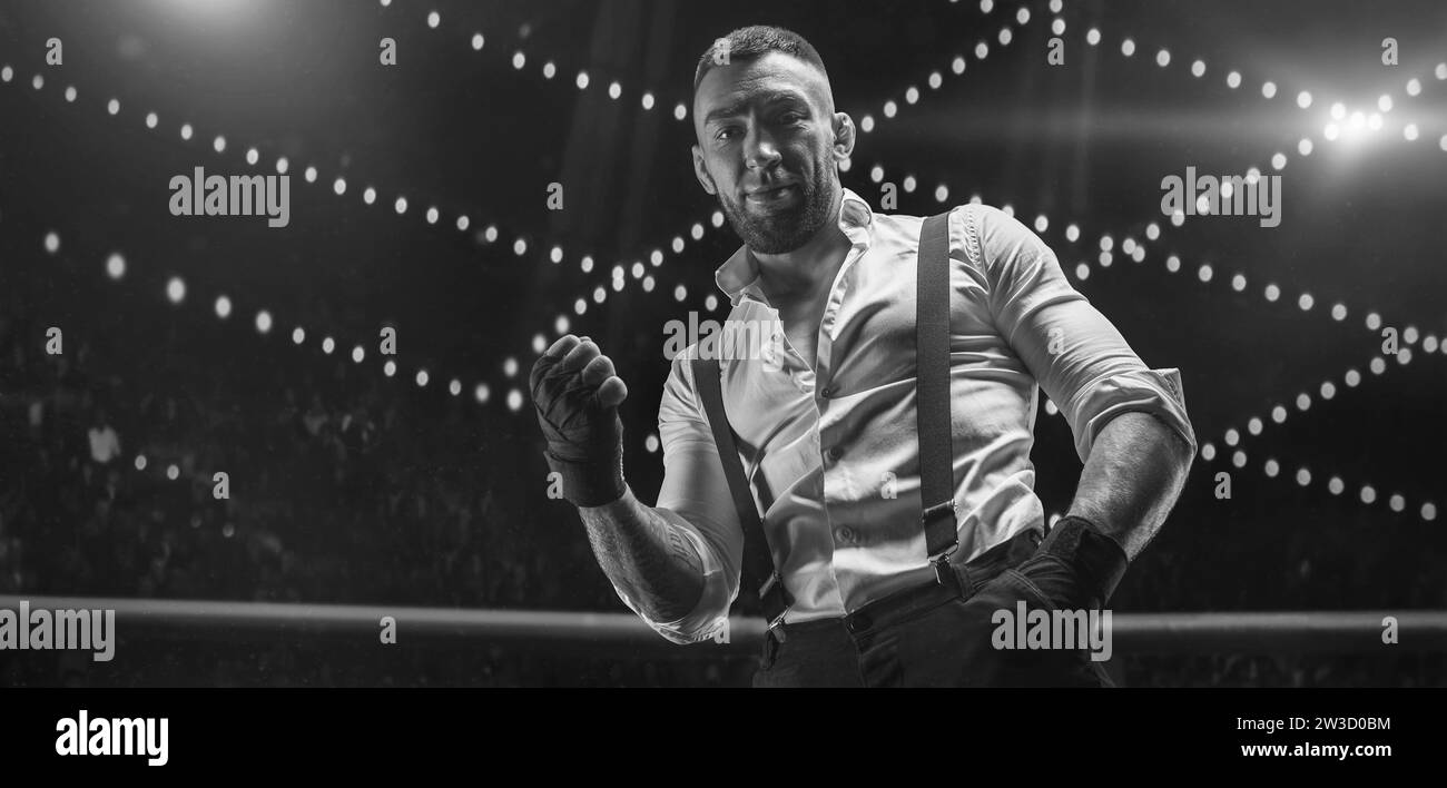 Underground boxing Black and White Stock Photos & Images - Alamy