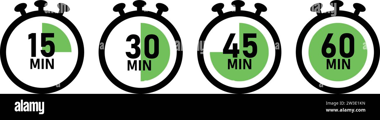 Timer icon set. yellow stopwatch Stock Vector Image & Art - Alamy