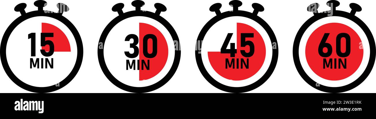 Timer icon set. yellow stopwatch Stock Vector Image & Art - Alamy