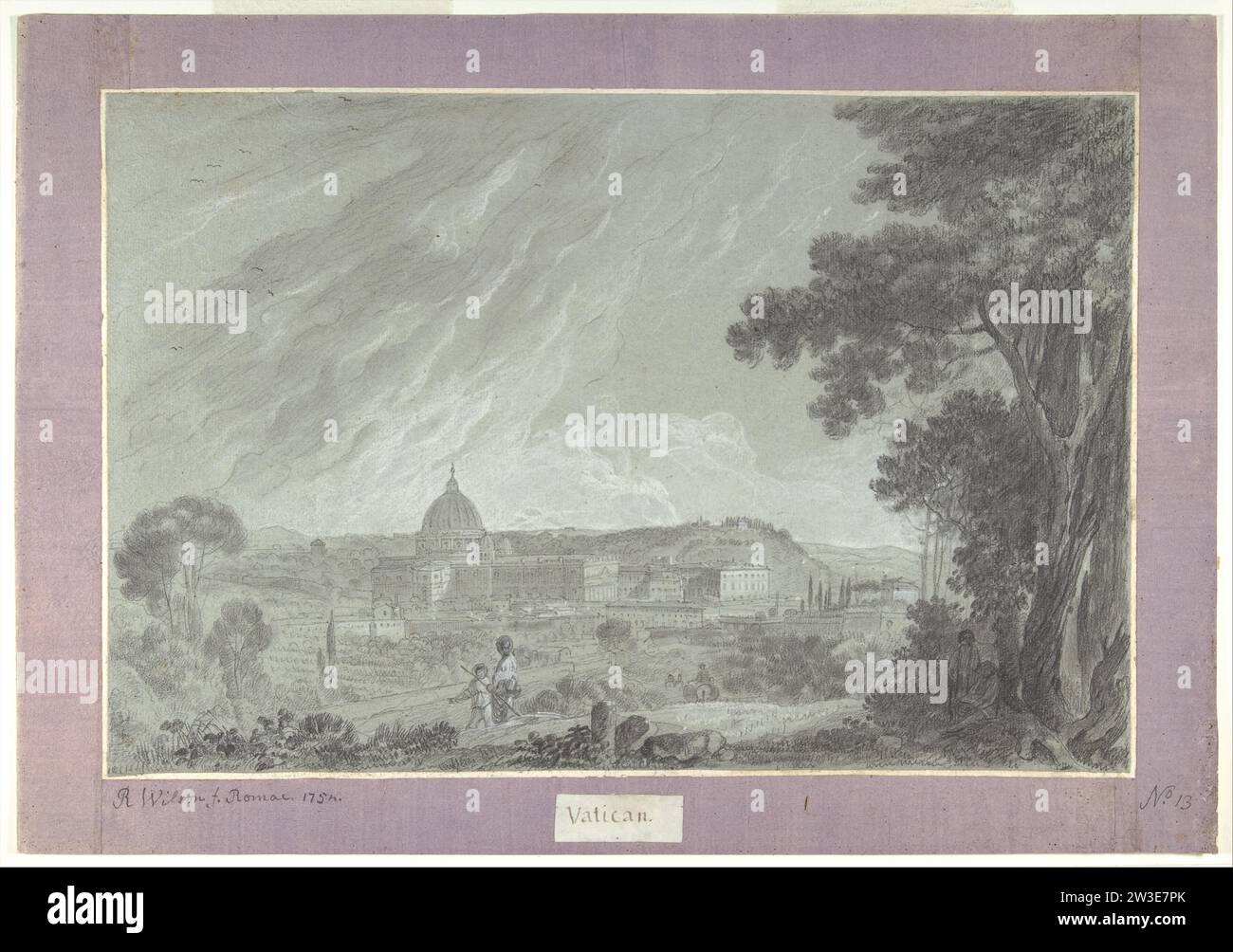 View of St. Peter's and the Vatican from the Janiculum 1972 by Richard ...