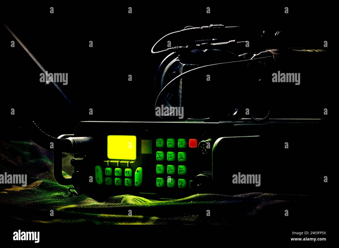 Modern military radio station. The concept of data transmission ...