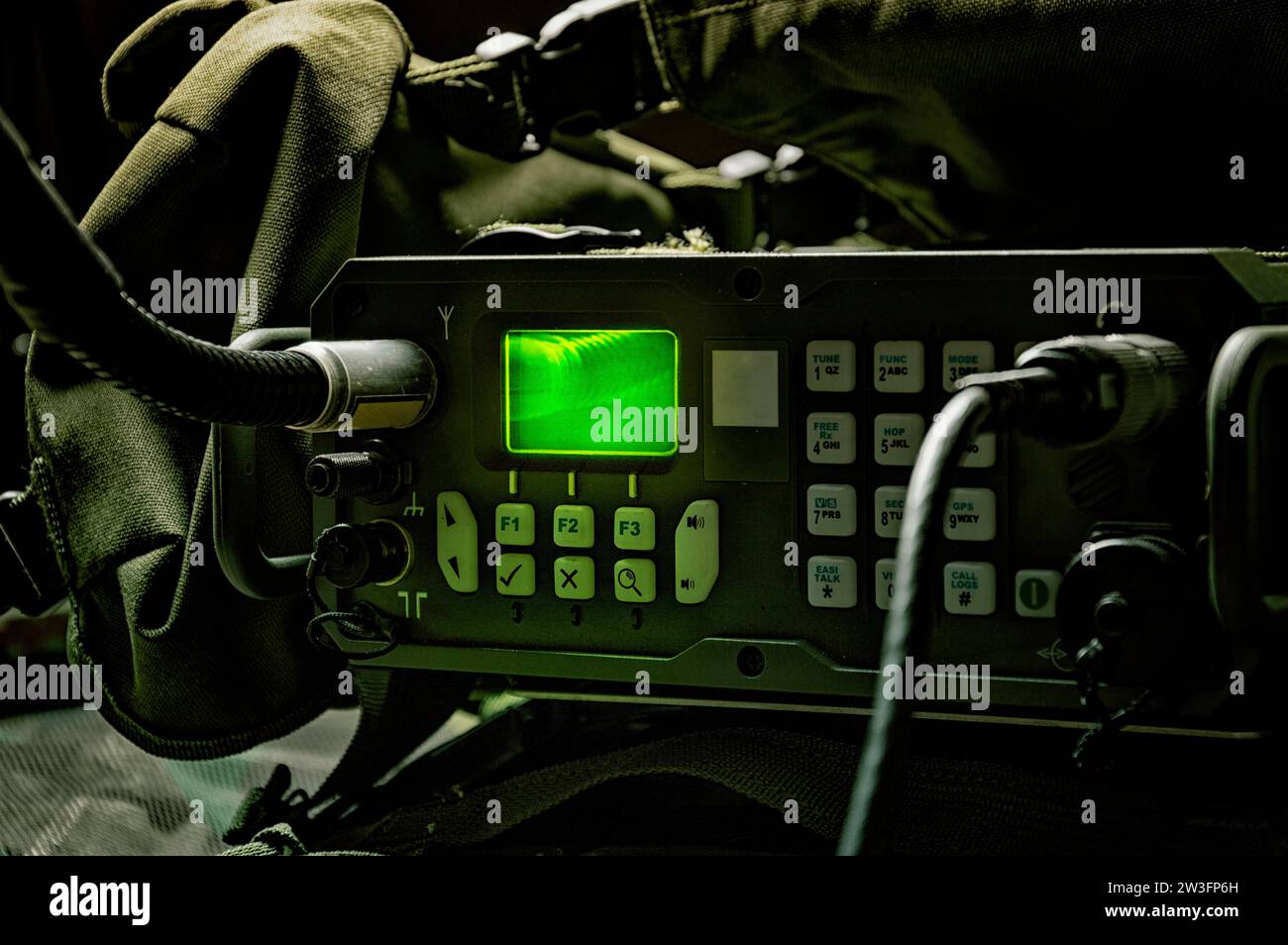 Modern military radio station. The concept of data transmission ...