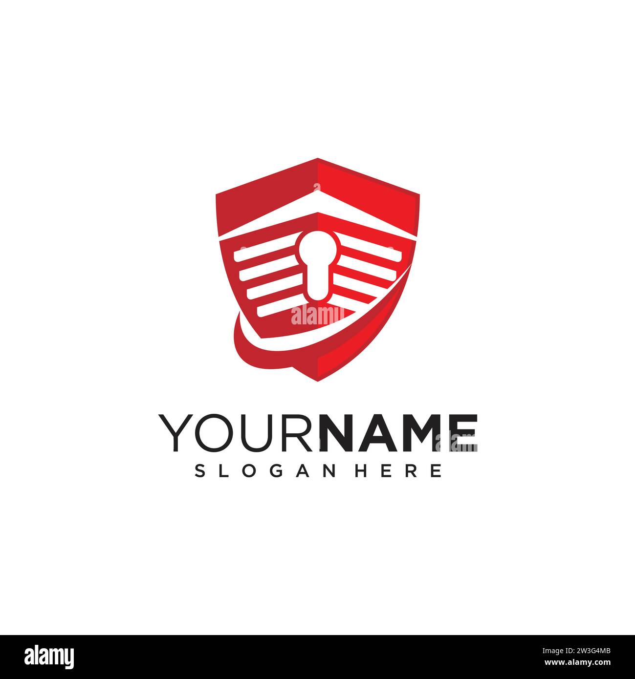 Self storage logo design template with shield. Safe storage garage ...