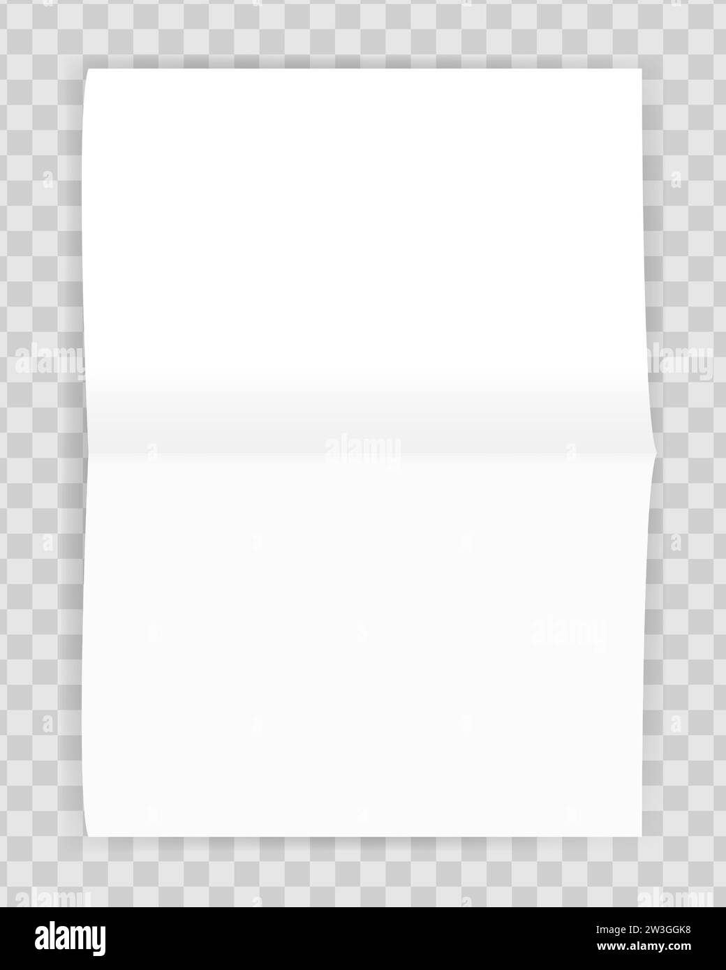 Rectangular curved documentation paper on transparent background hi-res ...