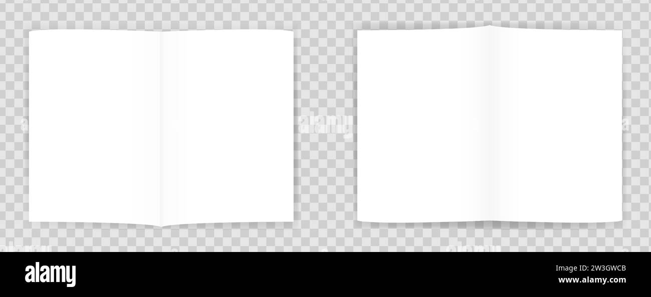 Rectangular curved documentation paper on transparent background hi-res ...