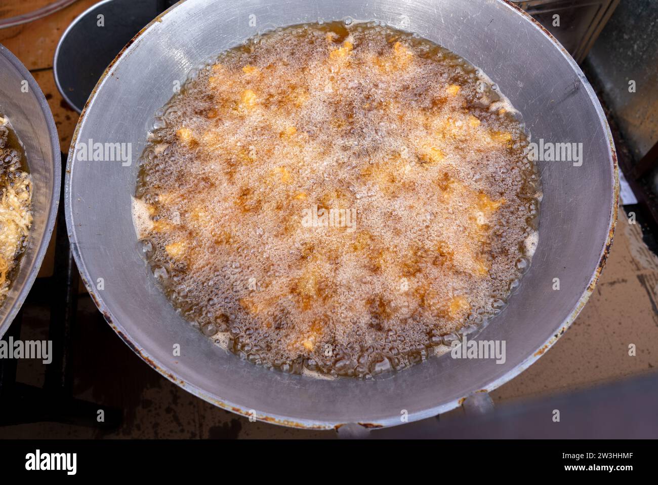 Fried Chicken Skins Stock Photo - Alamy
