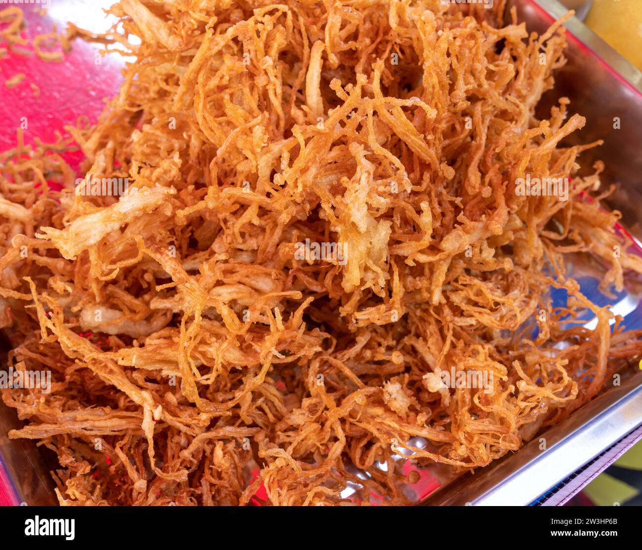 Fried Chicken Skins Stock Photo - Alamy