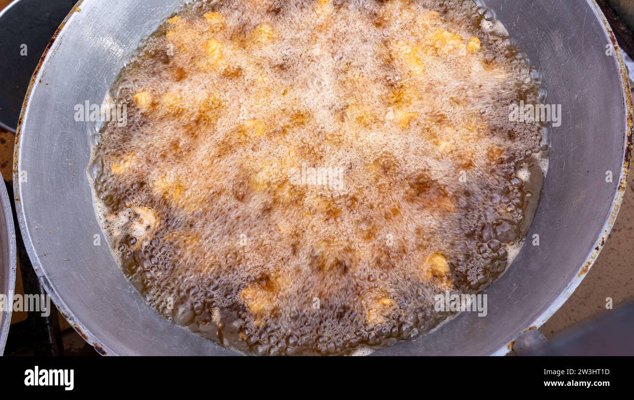 Fried Chicken Skins Stock Photo - Alamy
