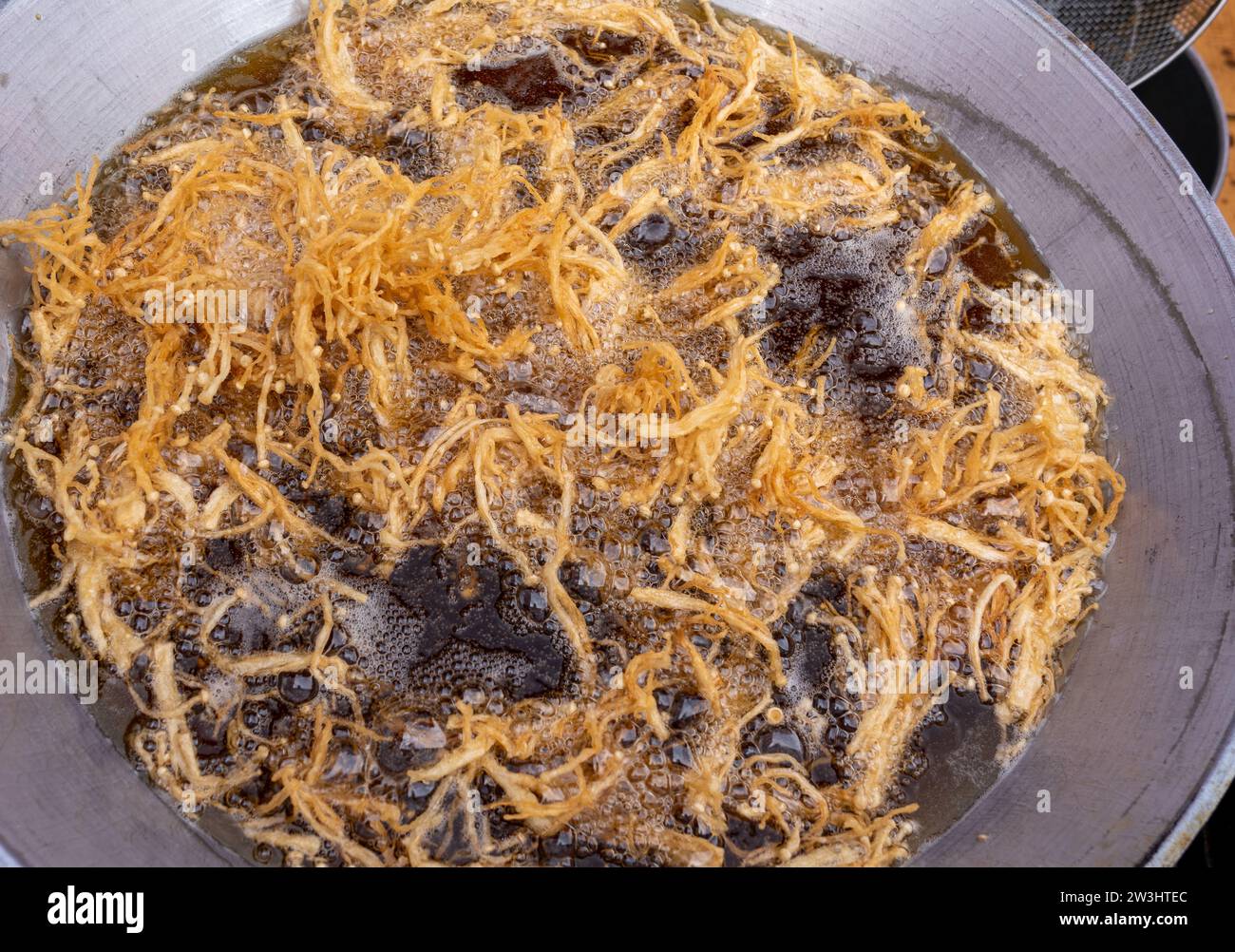 Fried Chicken Skins Stock Photo - Alamy