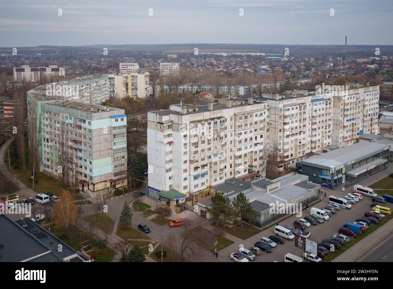 Old soviet block apartments hi-res stock photography and images - Alamy