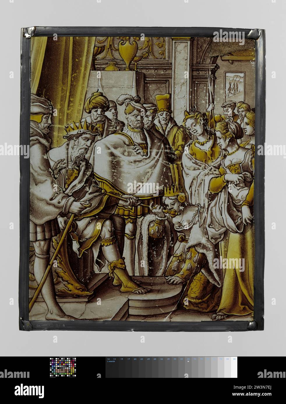 Window with Esther for Ahasveros, Anonymous, c. 1550 - c. 1660 Window ...