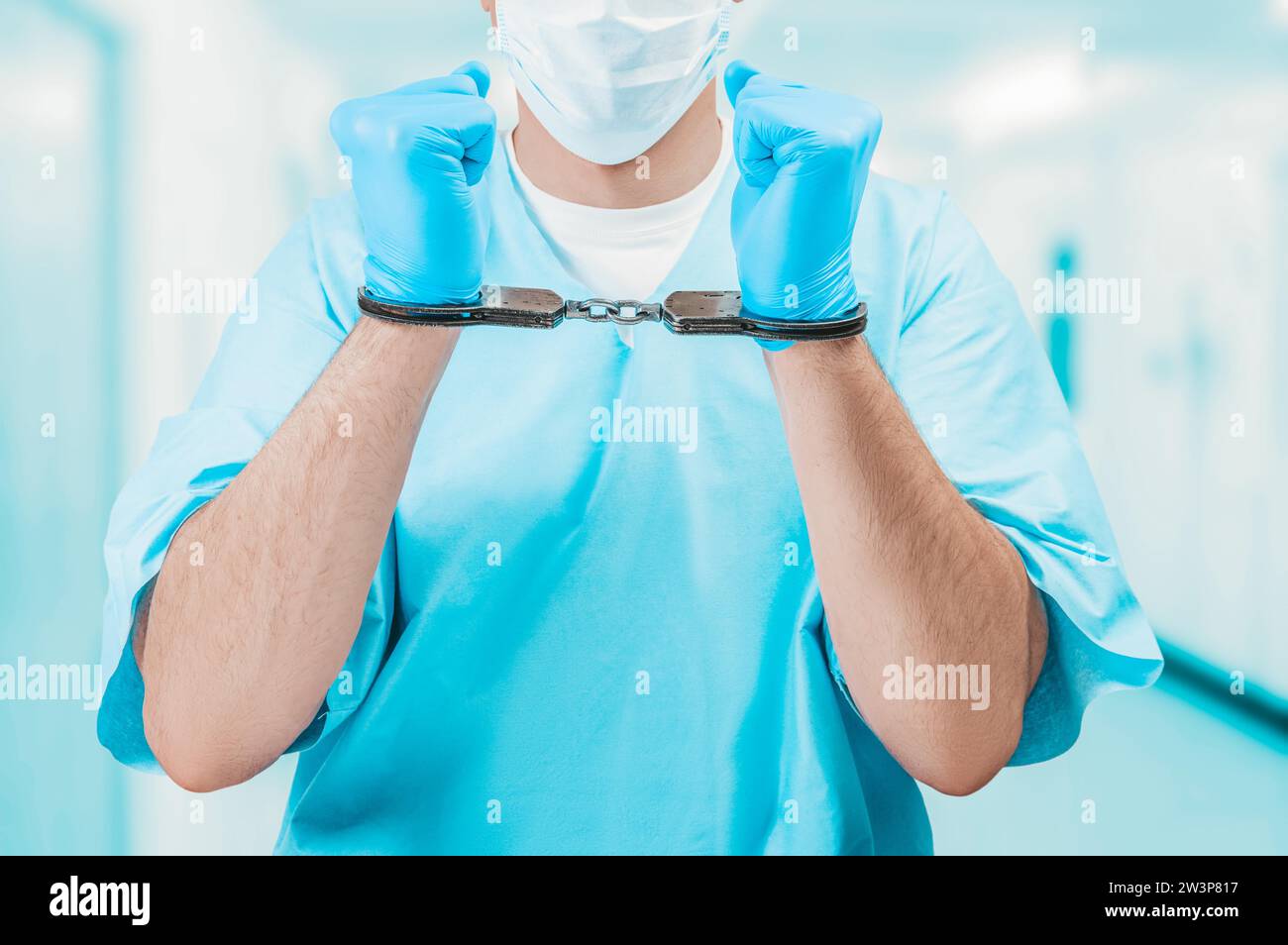 Doctor handcuffs hi-res stock photography and images - Alamy