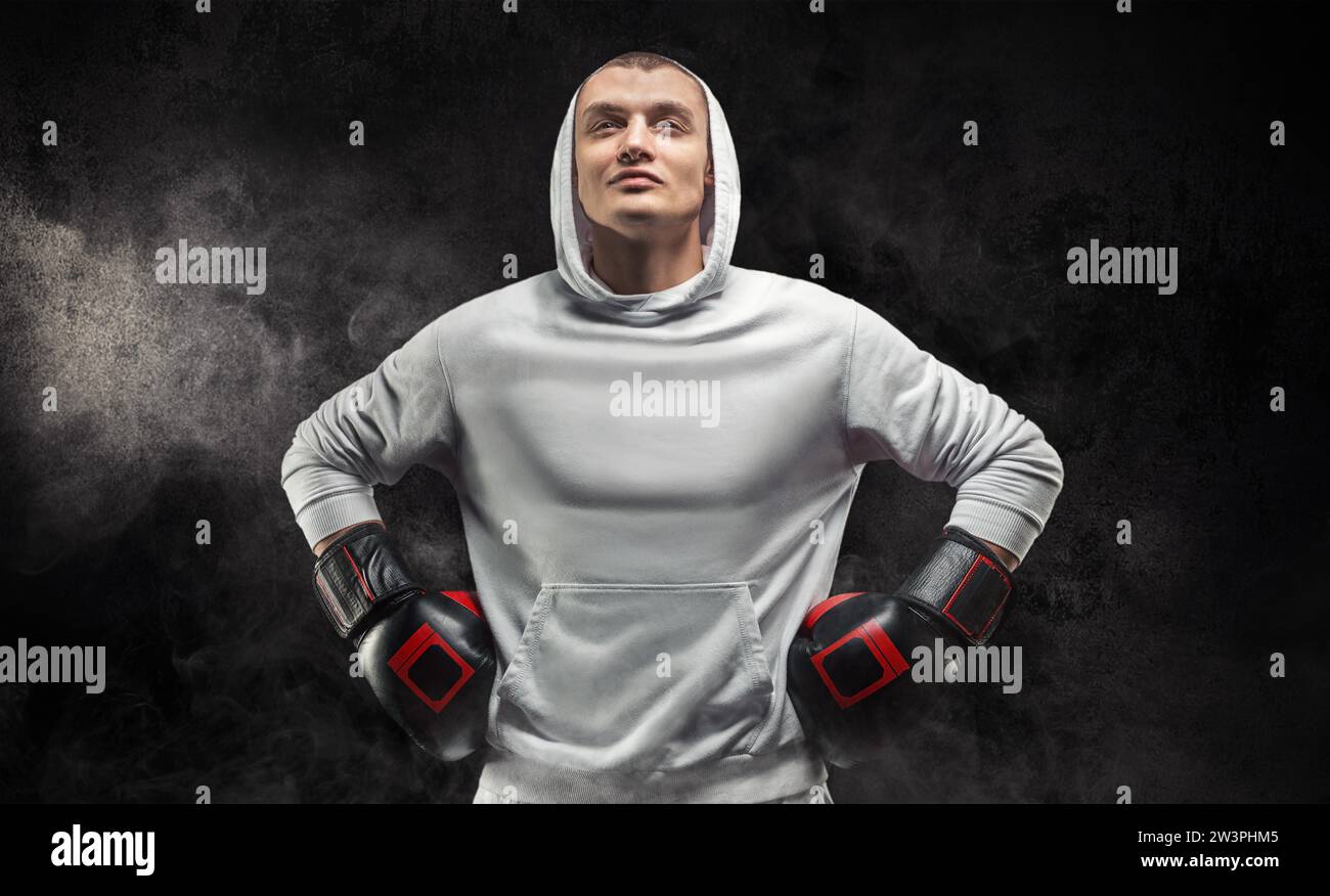 White male boxer gloves hi-res stock photography and images - Alamy