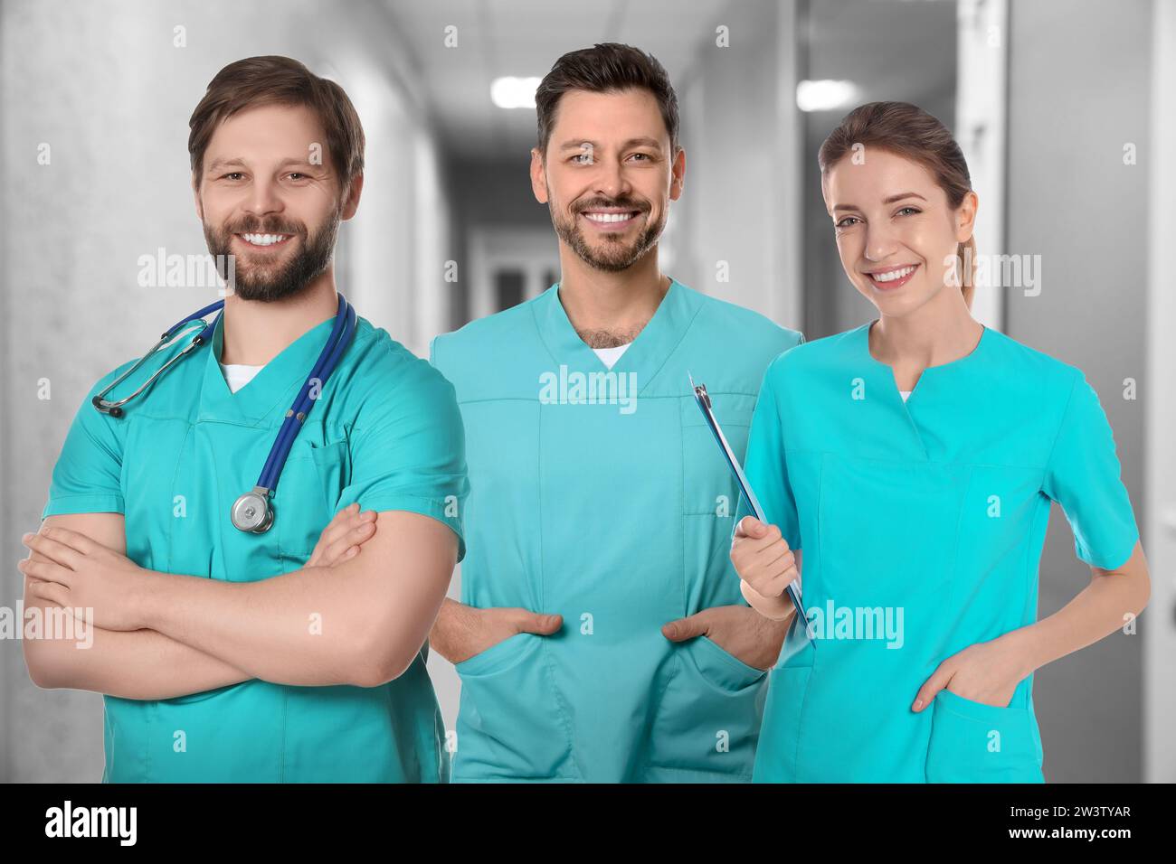 Nurses in uniform at hospital. Medical staff Stock Photo - Alamy