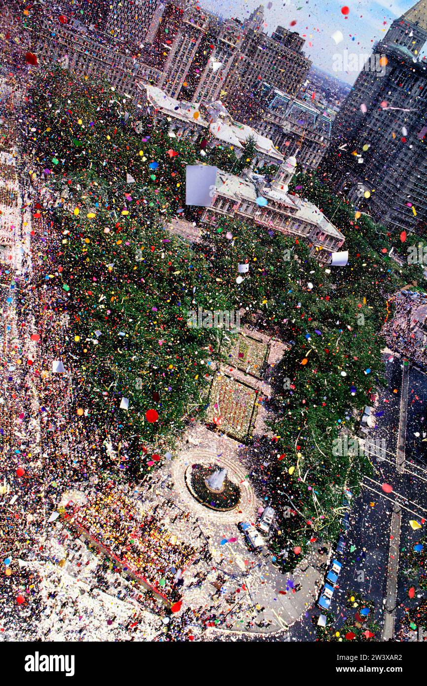 Persian Gulf War Victory Parade, Desert Storm, New York City. Ticker ...