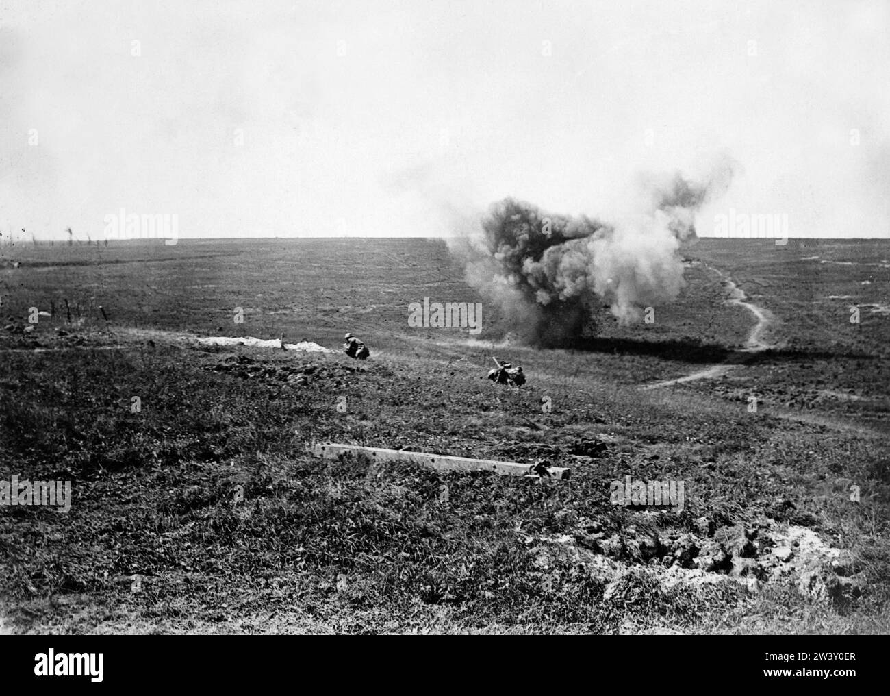 Official photograph taken on the British Western Front showing ...