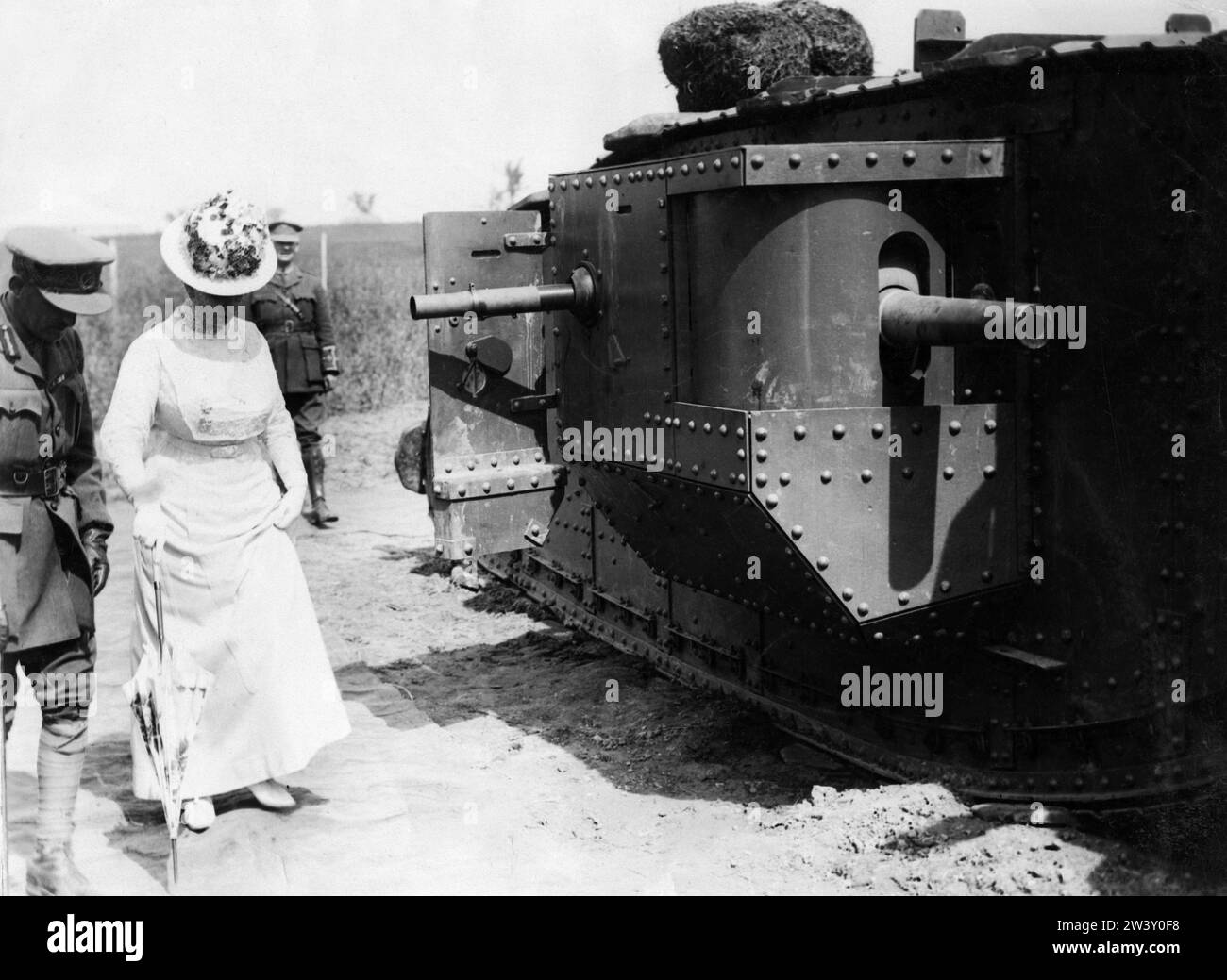 Official photograph taken on the British Western Front showing 'Her ...