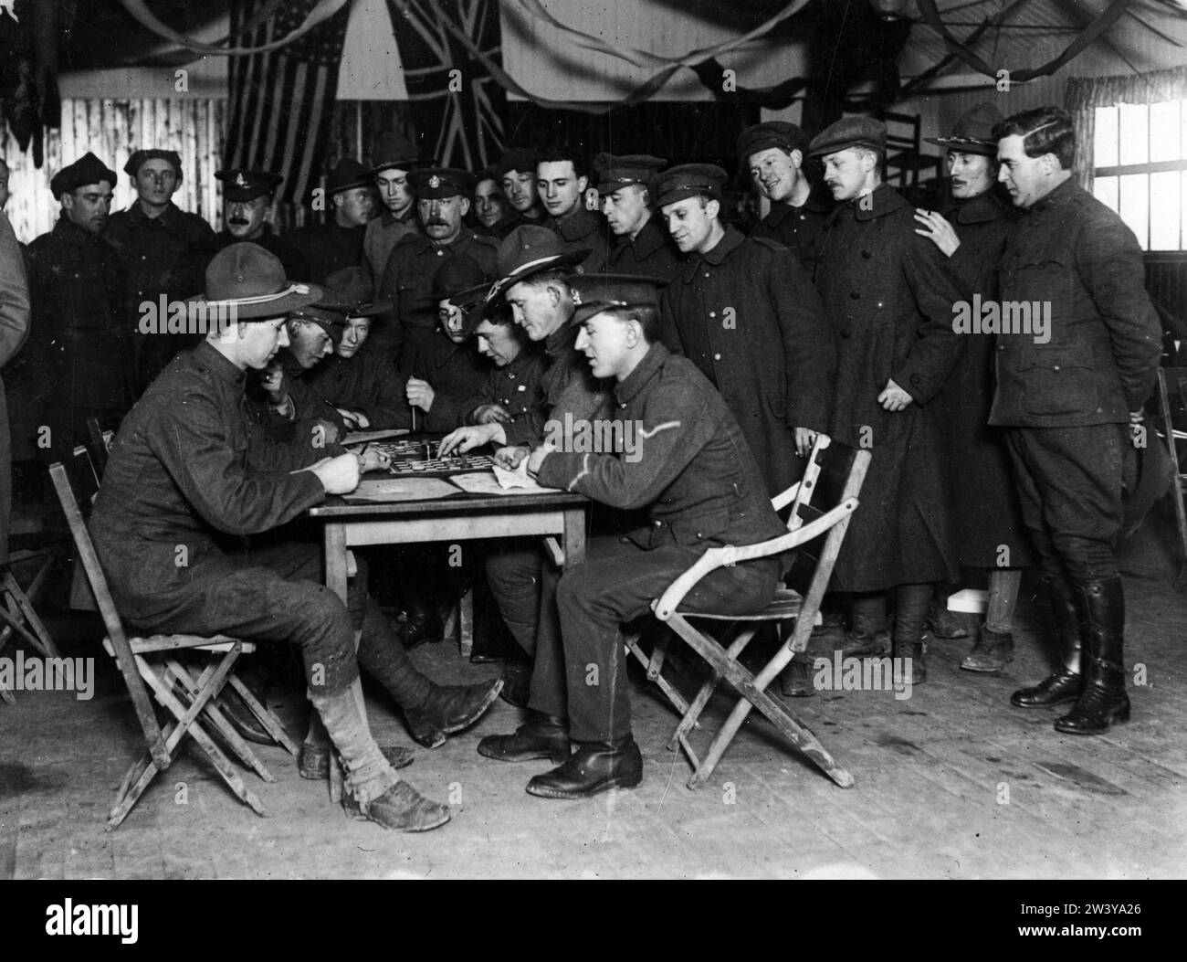 Official photograph taken on the British Western Front showing soldiers ...