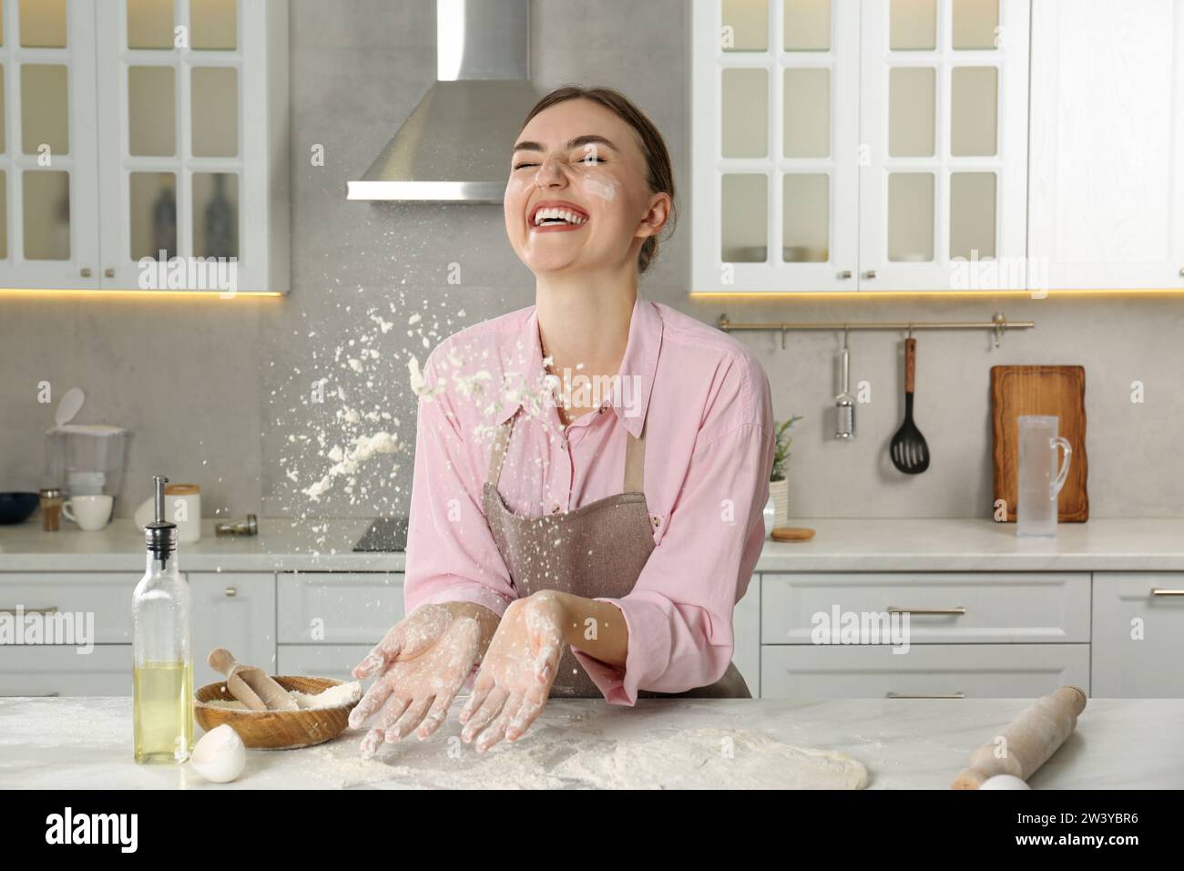 Messy cooking fun hi-res stock photography and images - Alamy