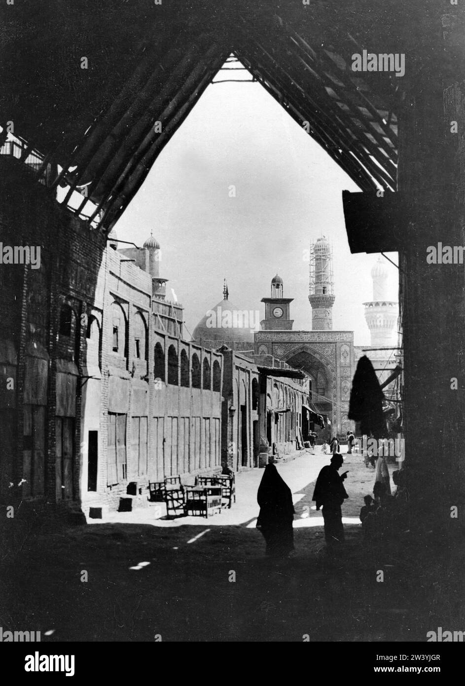 Official first world war photograph showing city with mosque Stock ...