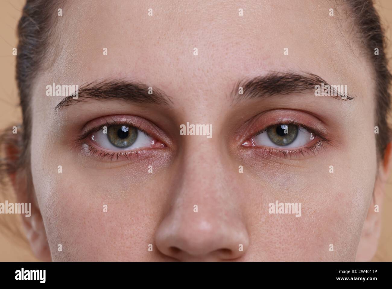 Beautiful Hazel Eyes Closeup View Of Woman With Beautiful Hazel Eyes