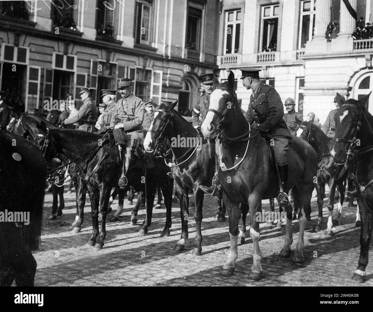Official photograph taken on the British Western Front showing soldiers ...