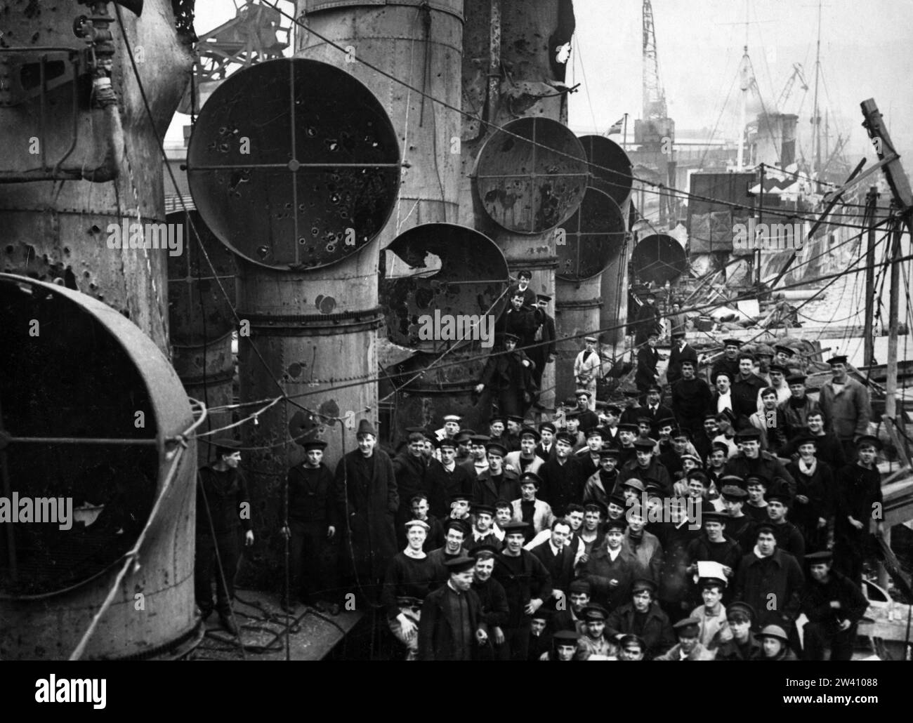 Official photograph showing sailors aboard navy ship Stock Photo - Alamy