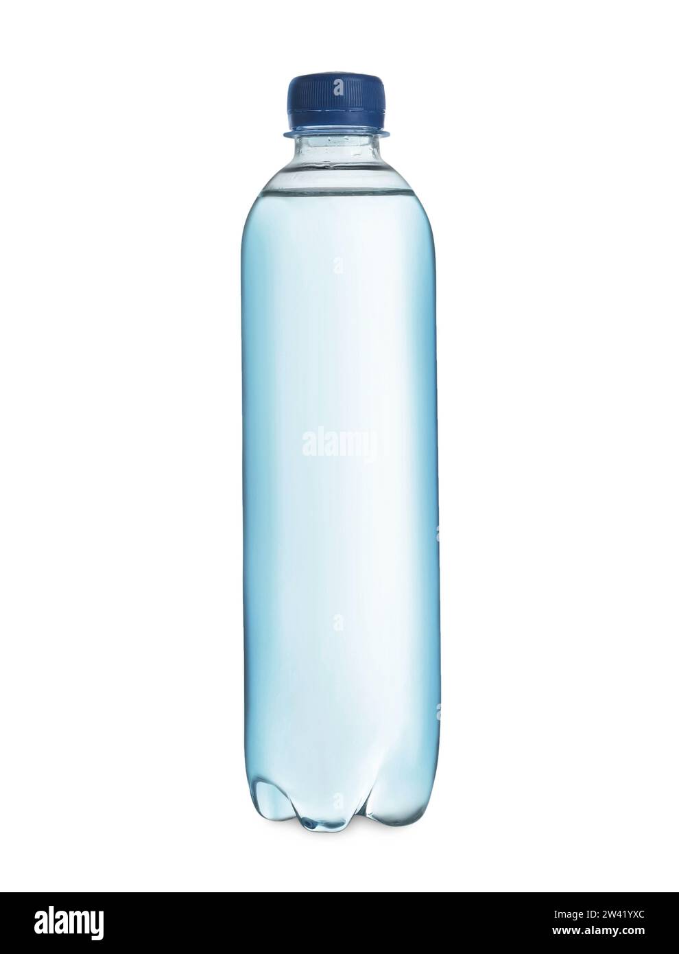One plastic bottle with fresh water isolated on white Stock Photo - Alamy